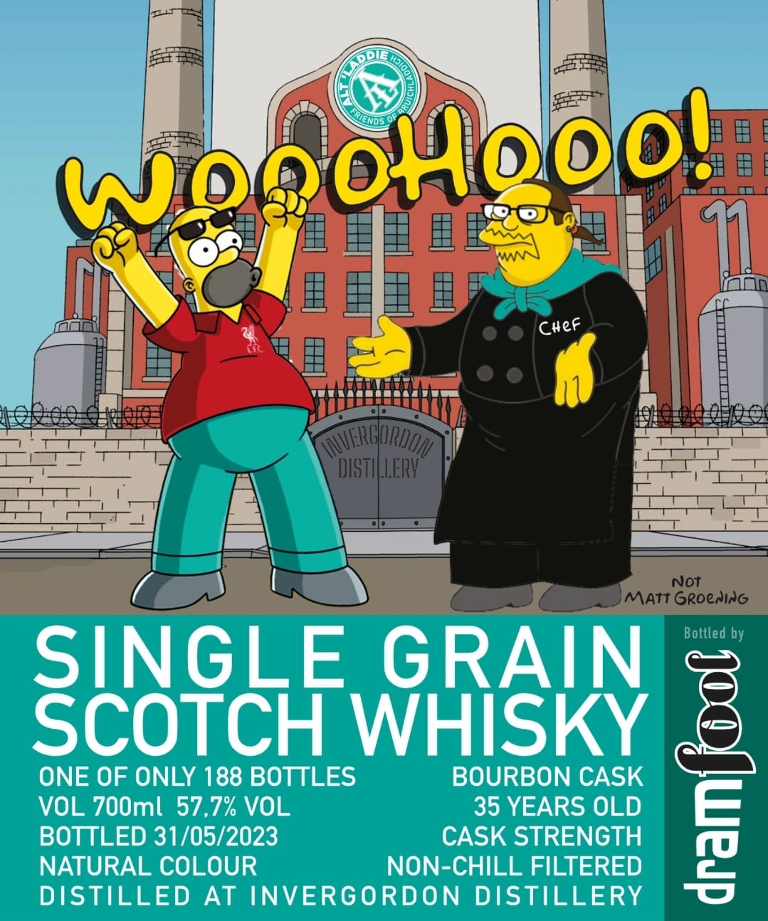 FoB Invergorden 35yo Single Grain "Simpsons" Bottle – The Rare Liquor King
