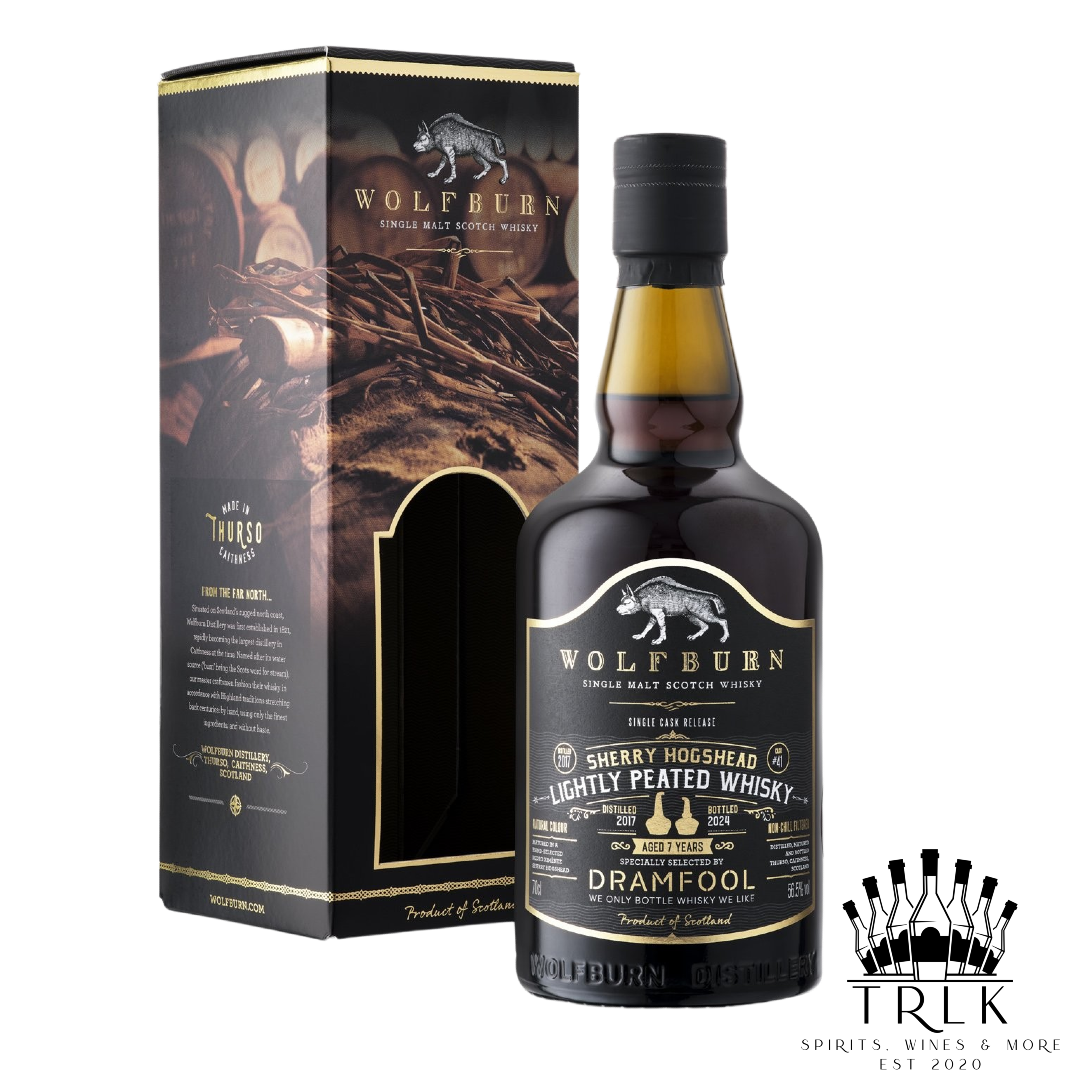 Dramfool Wolfburn Peated PX Hogshead – The Rare Liquor King